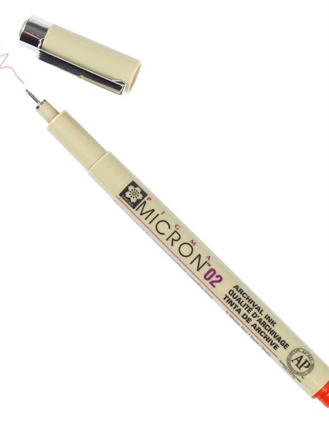 Bút dạ màu đỏ Pigma Micron Pen Red .30mm Size 02 – Hexi.vn