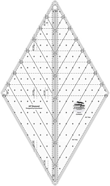 Thước Creative Grids 60 Degree Diamond Ruler – Hexi.vn